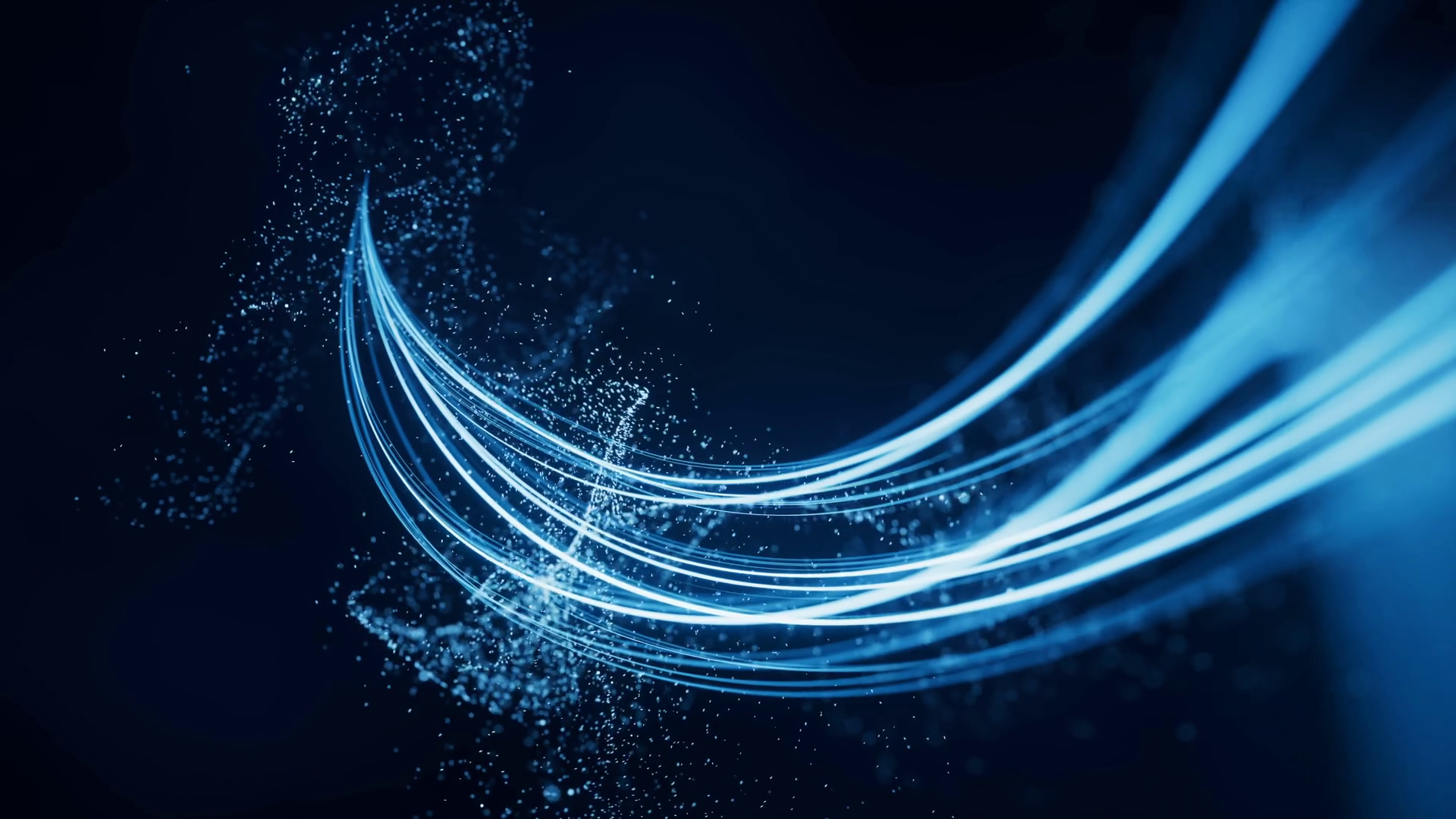 Flowing Curve Particles Background 3d Stock Motion Graphics SBV ...