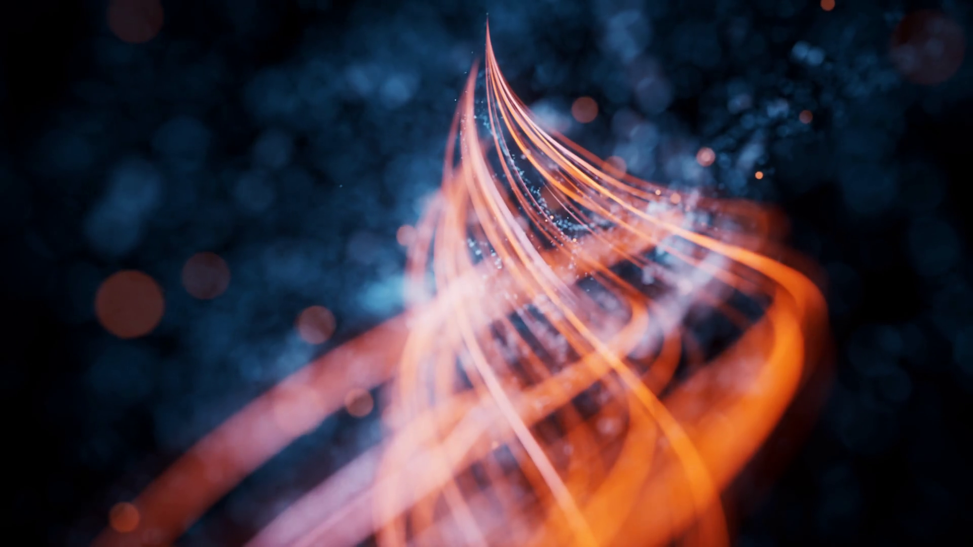 Flowing Curve Particles Background 3d Stock Motion Graphics SBV ...