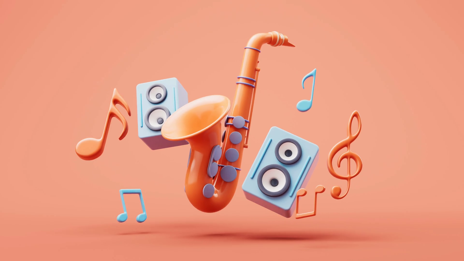 Loop Animation Of Music Instruments With Stock Motion Graphics SBV ...
