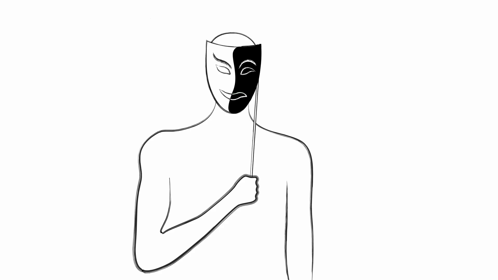 Diving Into Human Head Illustration Animation Stock Motion Graphics SBV ...