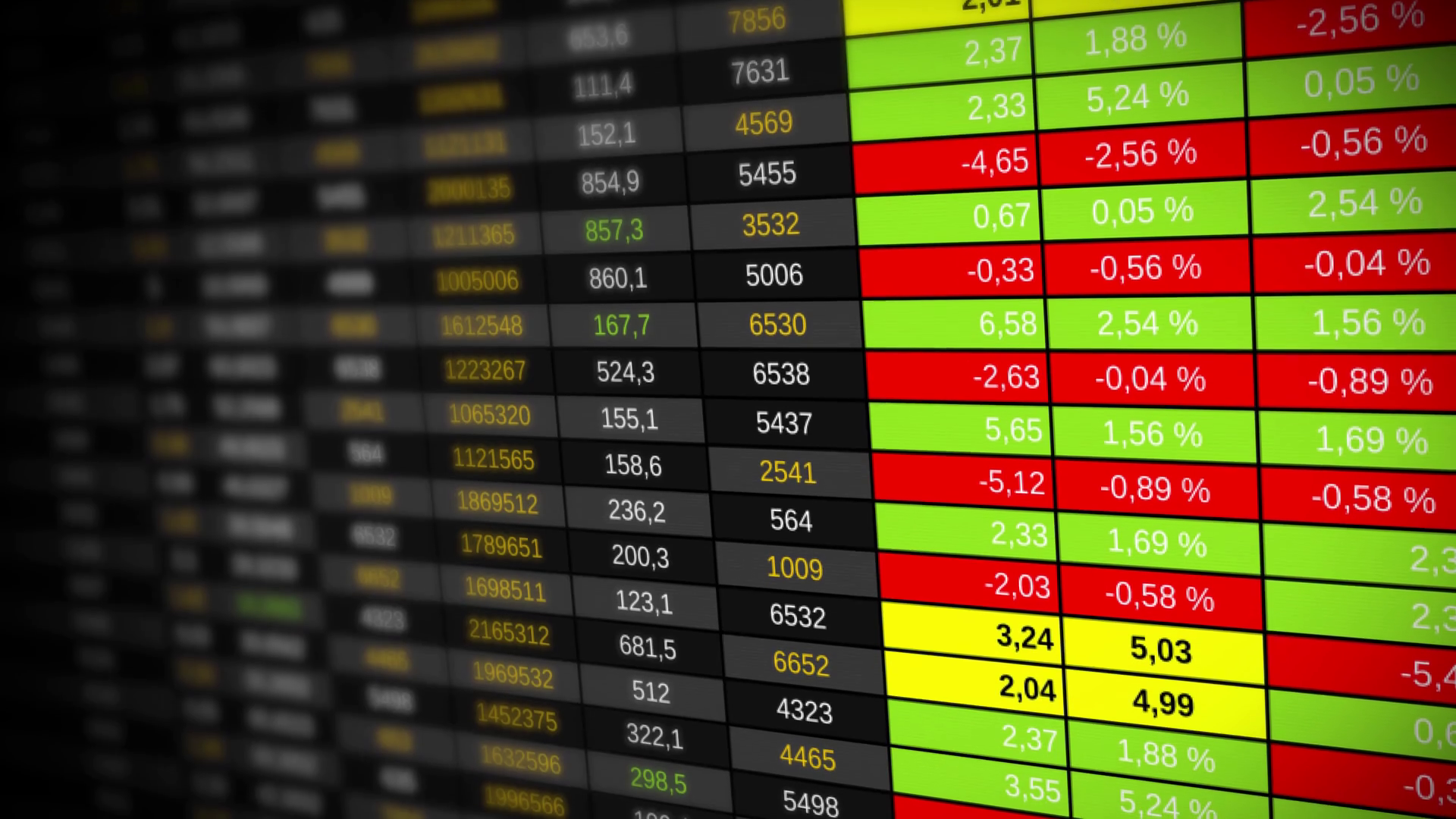 Stock Market Exchange Data Numbers Stock Motion Graphics SBV-347313176 ...