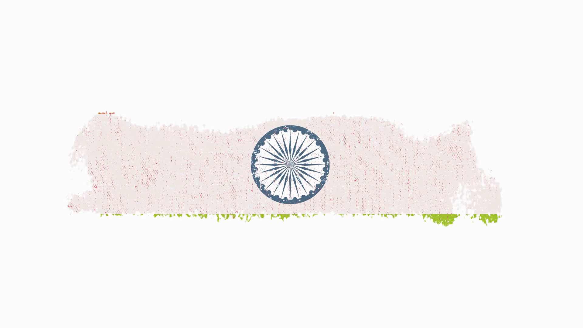 India Flag Reveal With Paint Brush Splatter Stock Motion Graphics SBV ...