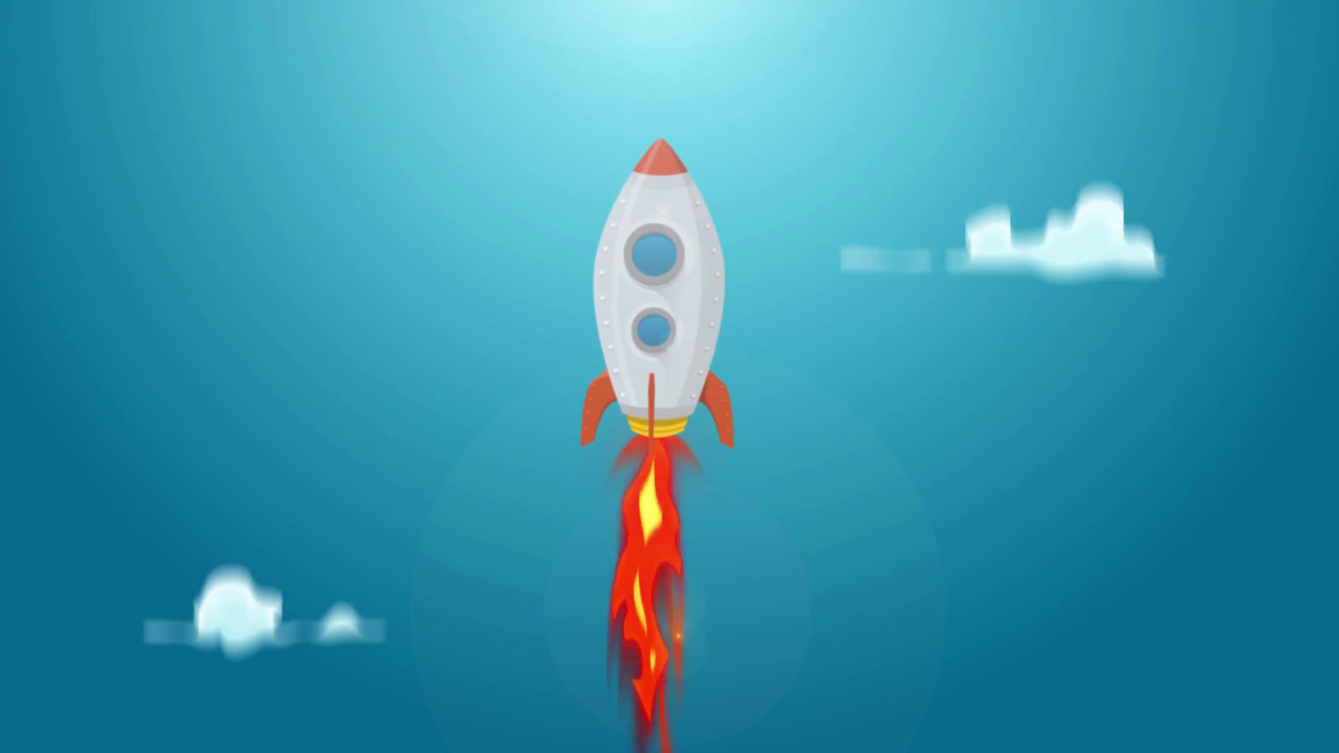Rocket Ship Flying Through Space Animation Loop Motion Background 00:05 ...