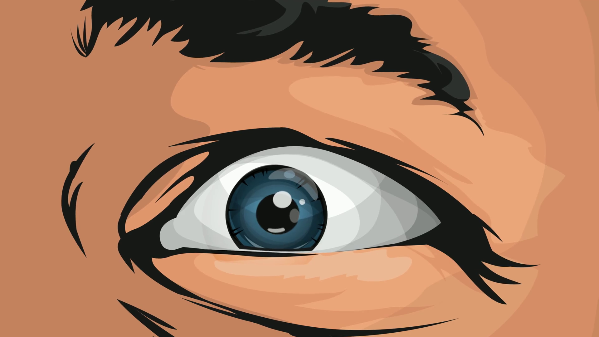 Comic Books Scared Man Eyes Stock Motion Graphics SBV-347346496 ...