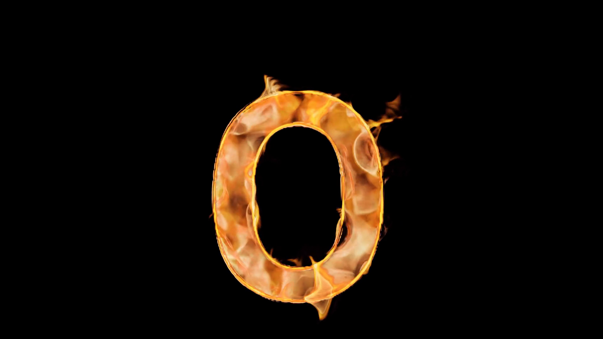 Burning Letter O Fire Alphabet Symbol On Stock Motion Graphics SBV-352036183 - Storyblocks