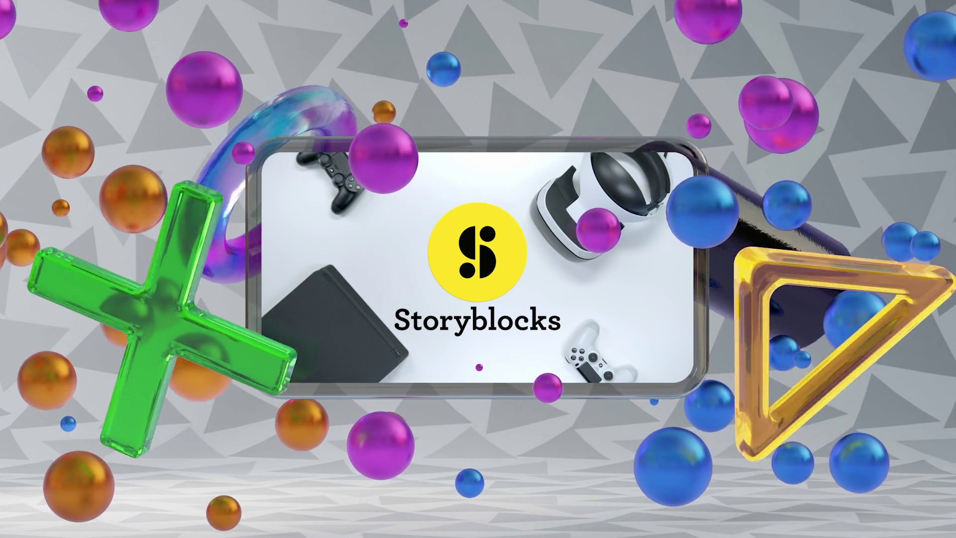 3d Glass Shapes Intro | Effects Template SBV-348613955 - Storyblocks