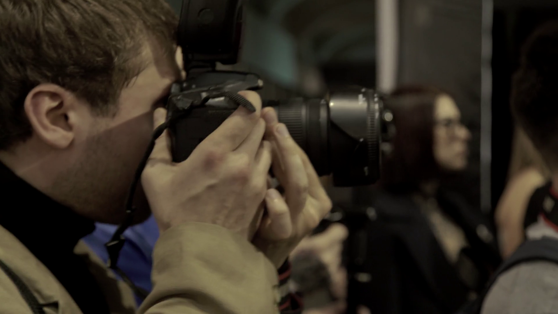 The Work Of Photographer On Fashion Show Stock Footage SBV-346843734 ...