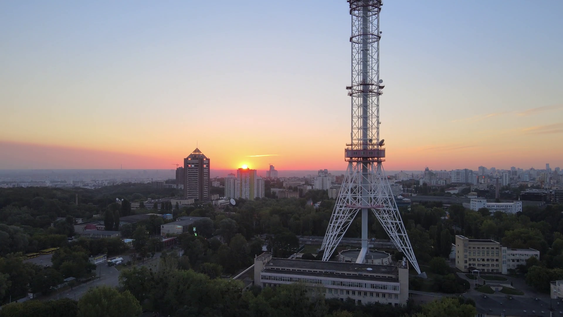 TV tower in the morning in Kyiv, Ukraine Stock Video Footage 00:44 SBV ...