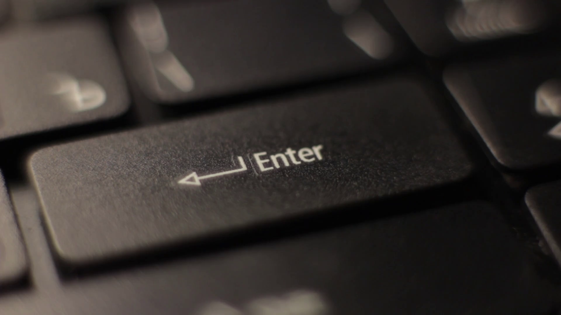 The Finger Presses Enter Button On Keyboard Stock Footage SBV-346846433 ...