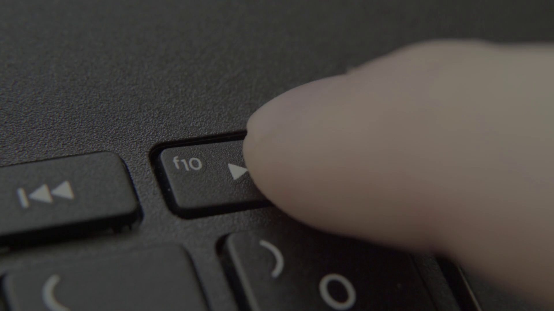 Finger presses the "Play + Pause" button on your keyboard Stock Video ...