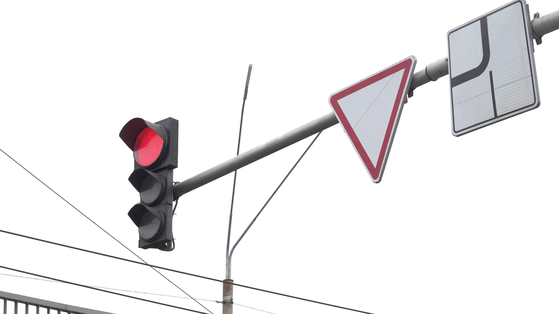 Working Traffic Light On City Road During Day Stock Footage SBV ...