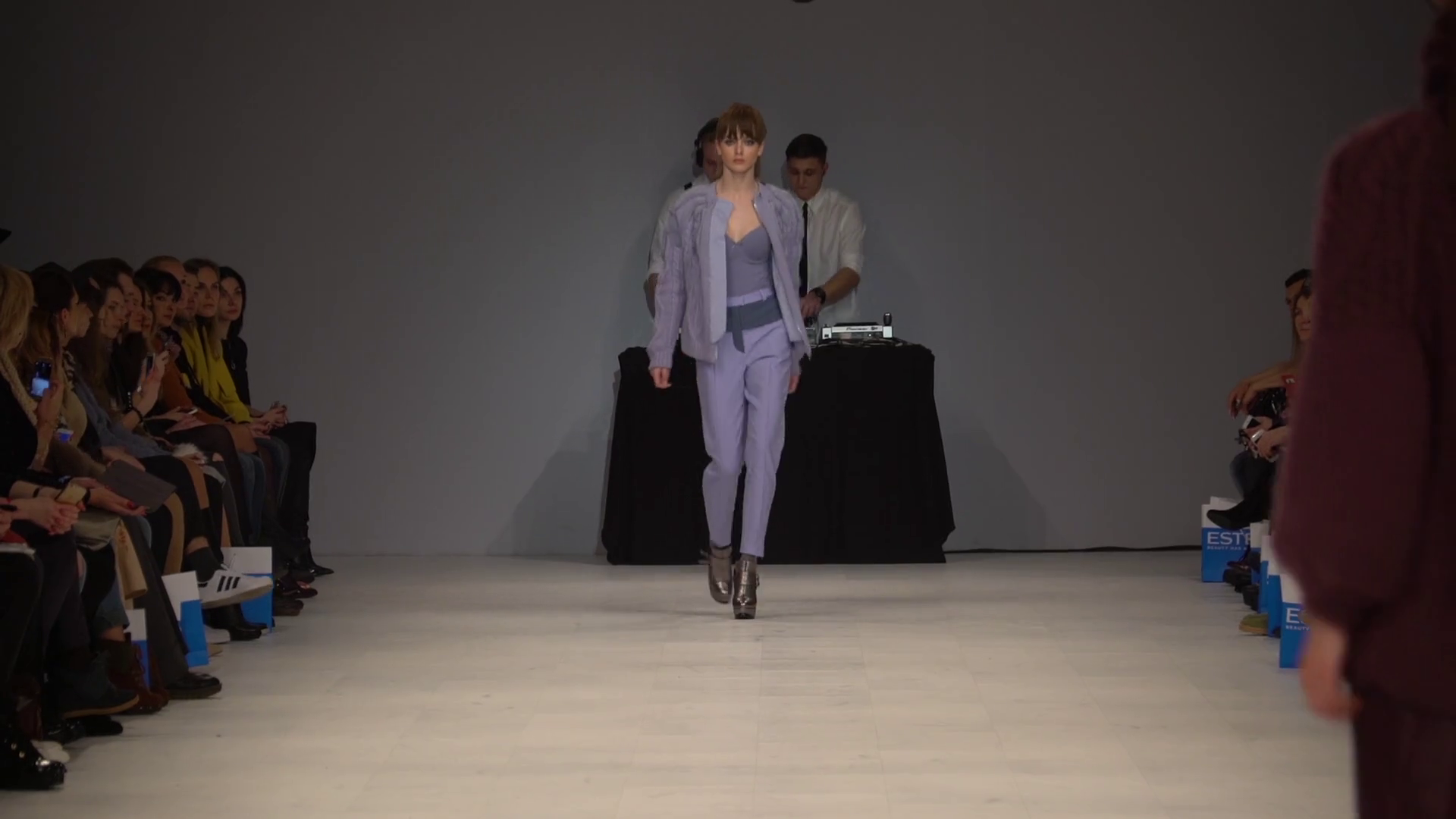 Kyiv, Ukraine : model on the catwalk during a fashion show Stock Video ...