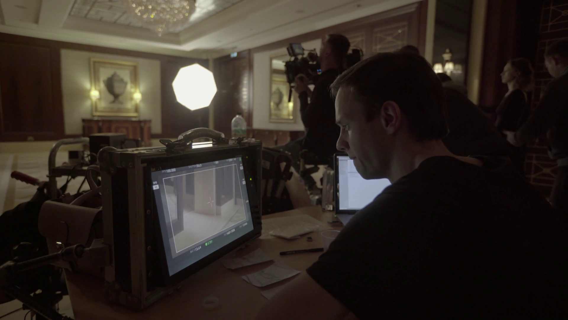 Film Director Monitor During Filming Stock Footage SBV-346846793 ...