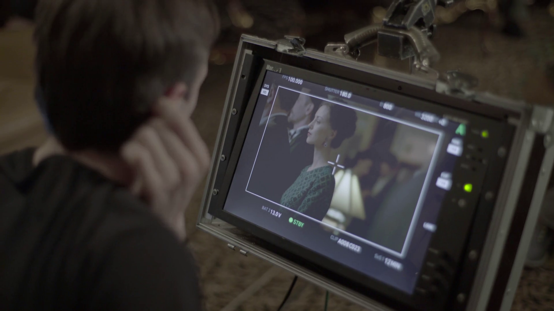 Film Director Monitor During Filming Stock Footage SBV-346860663 ...