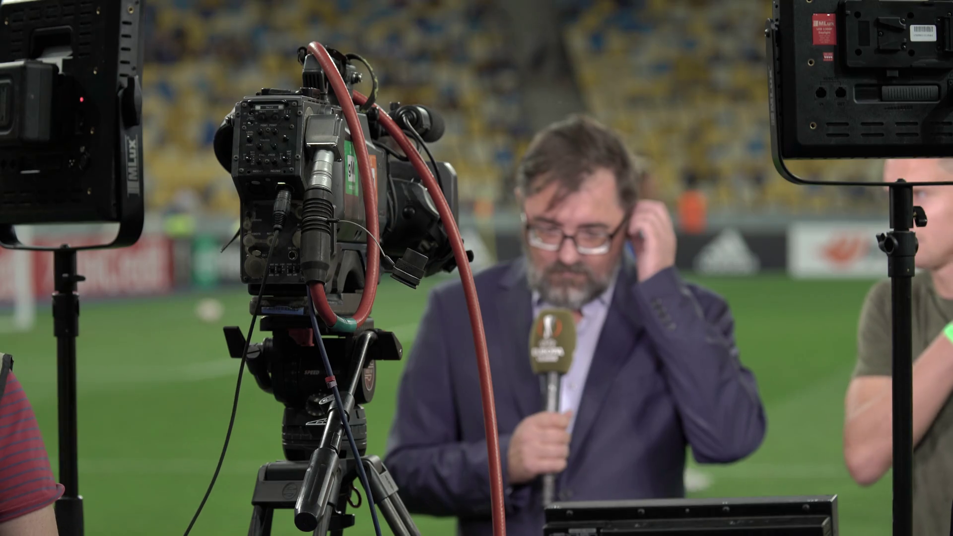 Record Live Broadcast From Stadium Tv Stock Footage SBV-346847262 ...