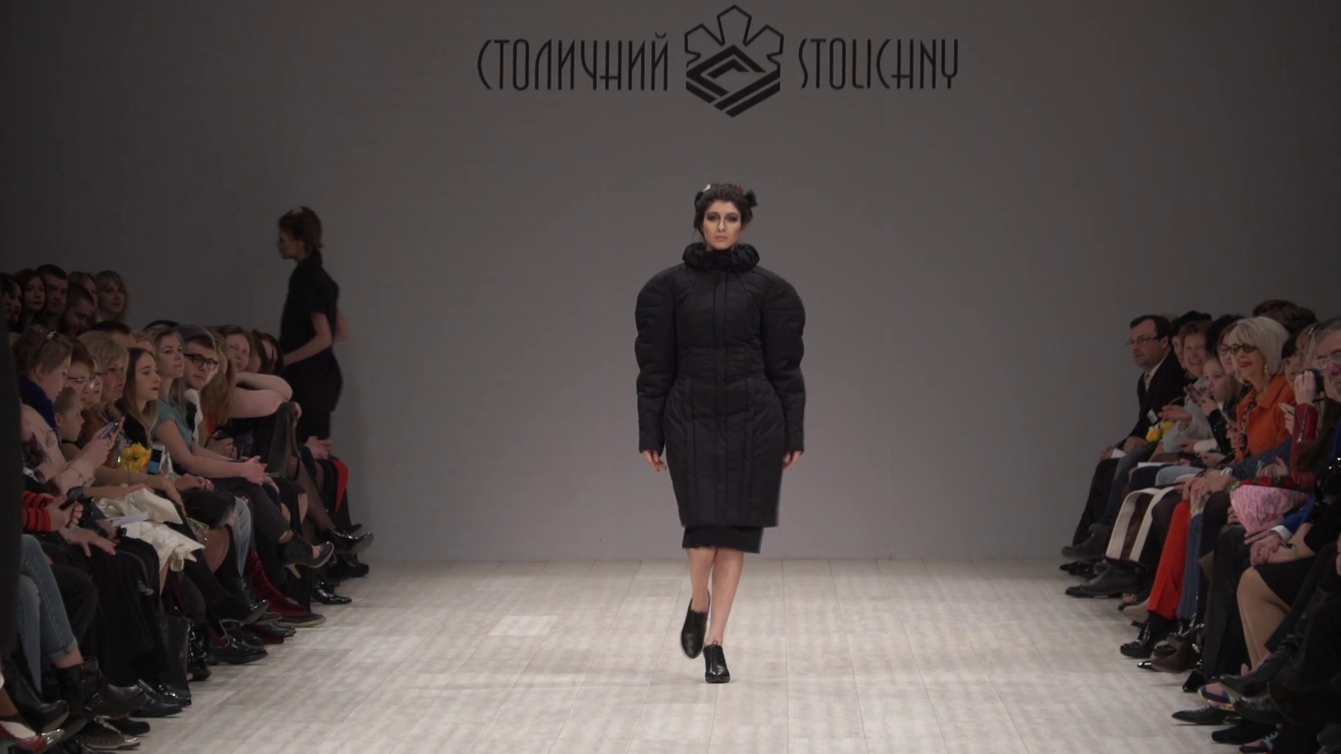 Ukraine Kyiv : Model Demonstrates Clothes At Stock Footage SBV ...