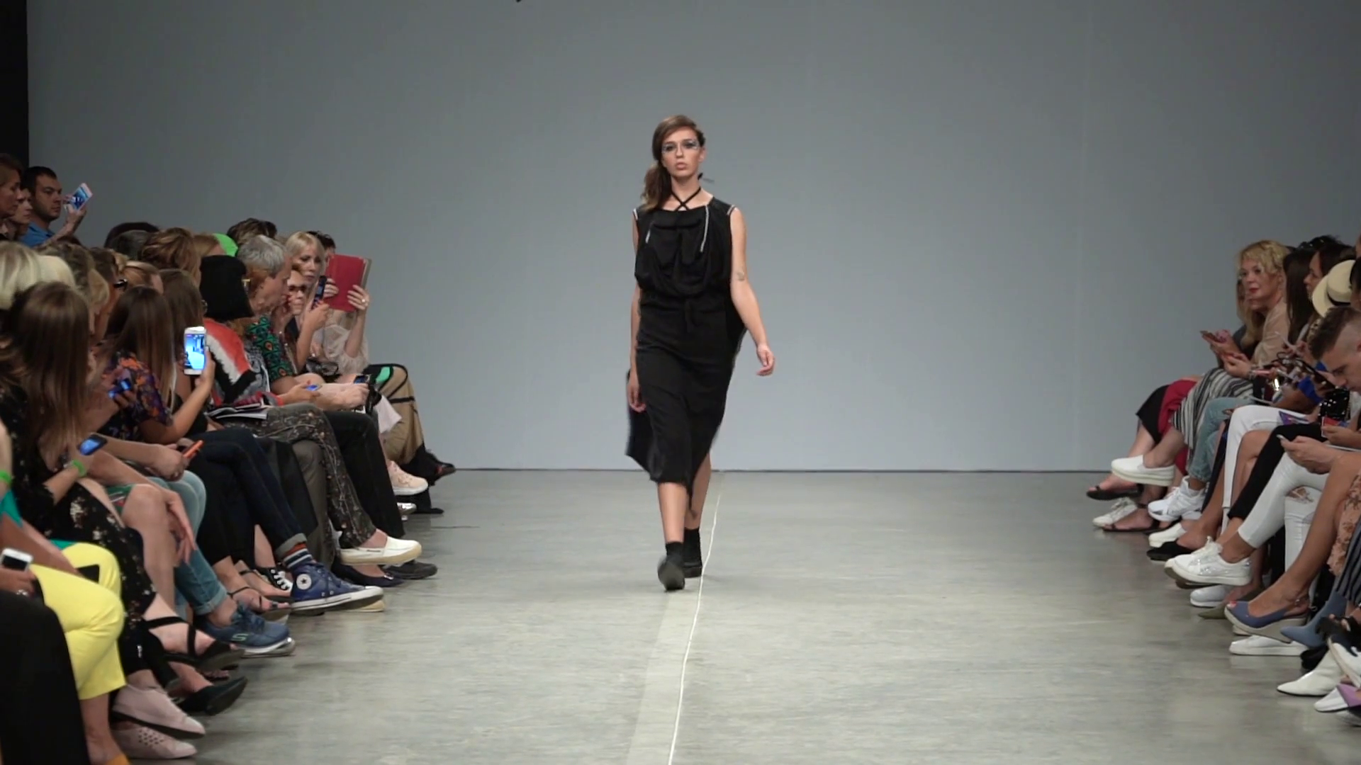 Ukraine Kyiv : Model Demonstrates Clothes At Stock Footage SBV ...