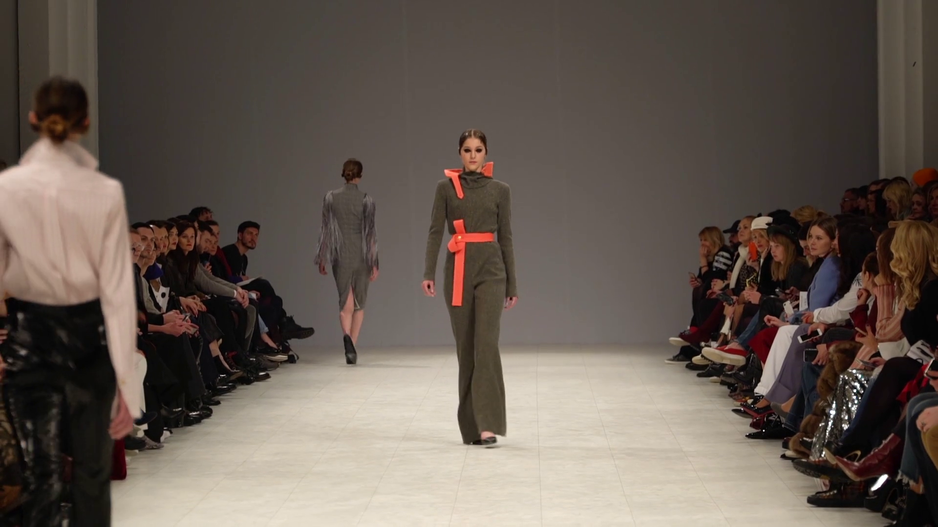 Ukraine Kyiv : Model Demonstrates Clothes At Stock Footage SBV ...