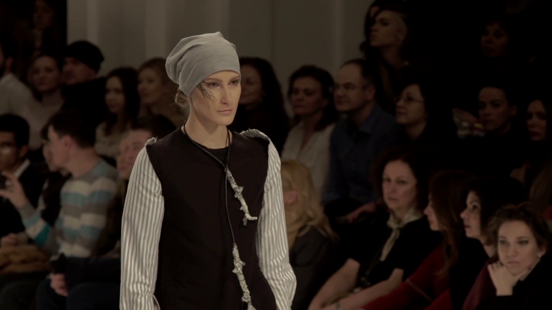 Ukraine Kyiv : Model Demonstrates Clothes At Stock Footage SBV ...