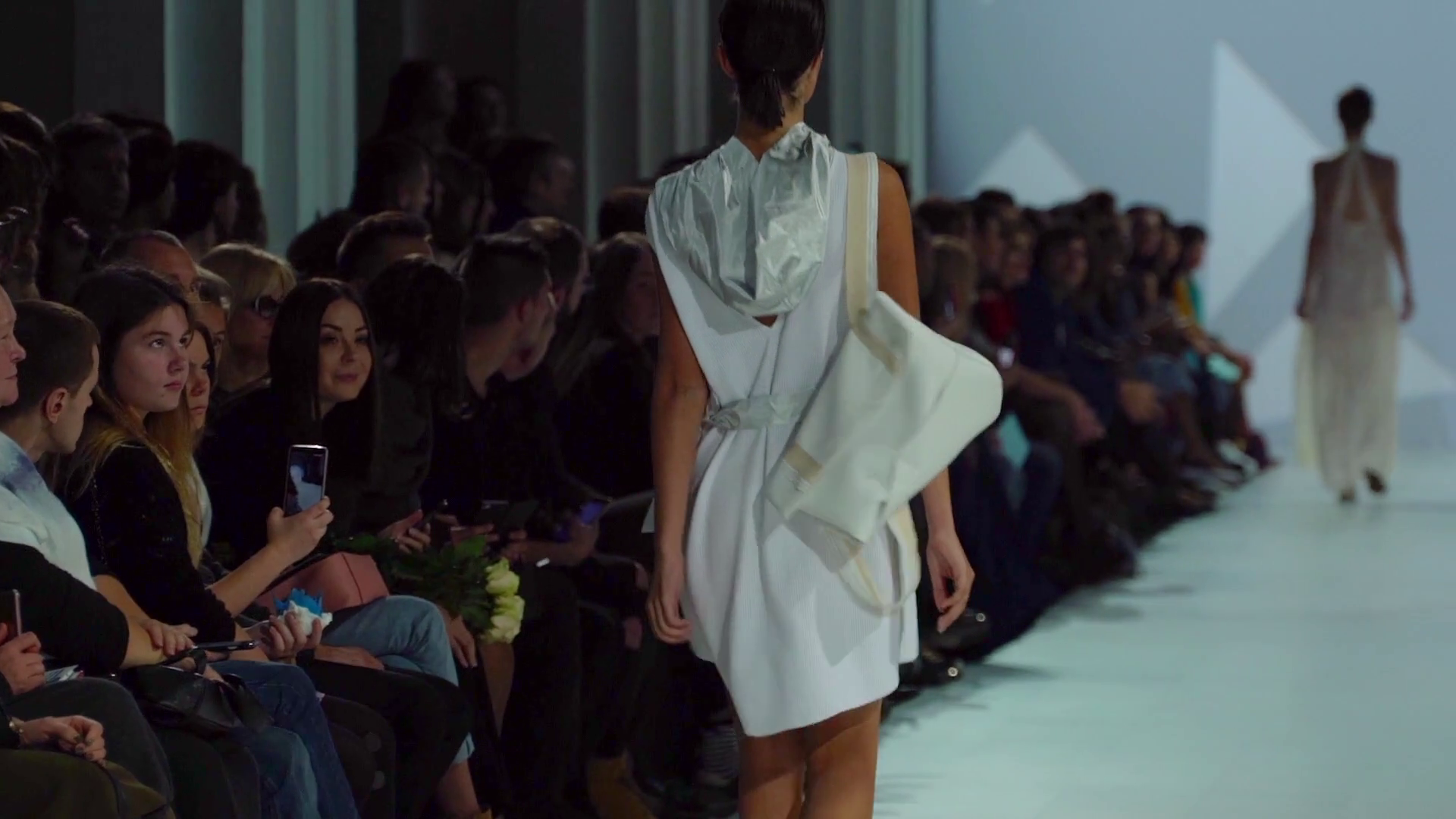 Ukraine Kyiv : Model Demonstrates Clothes At Stock Footage SBV ...