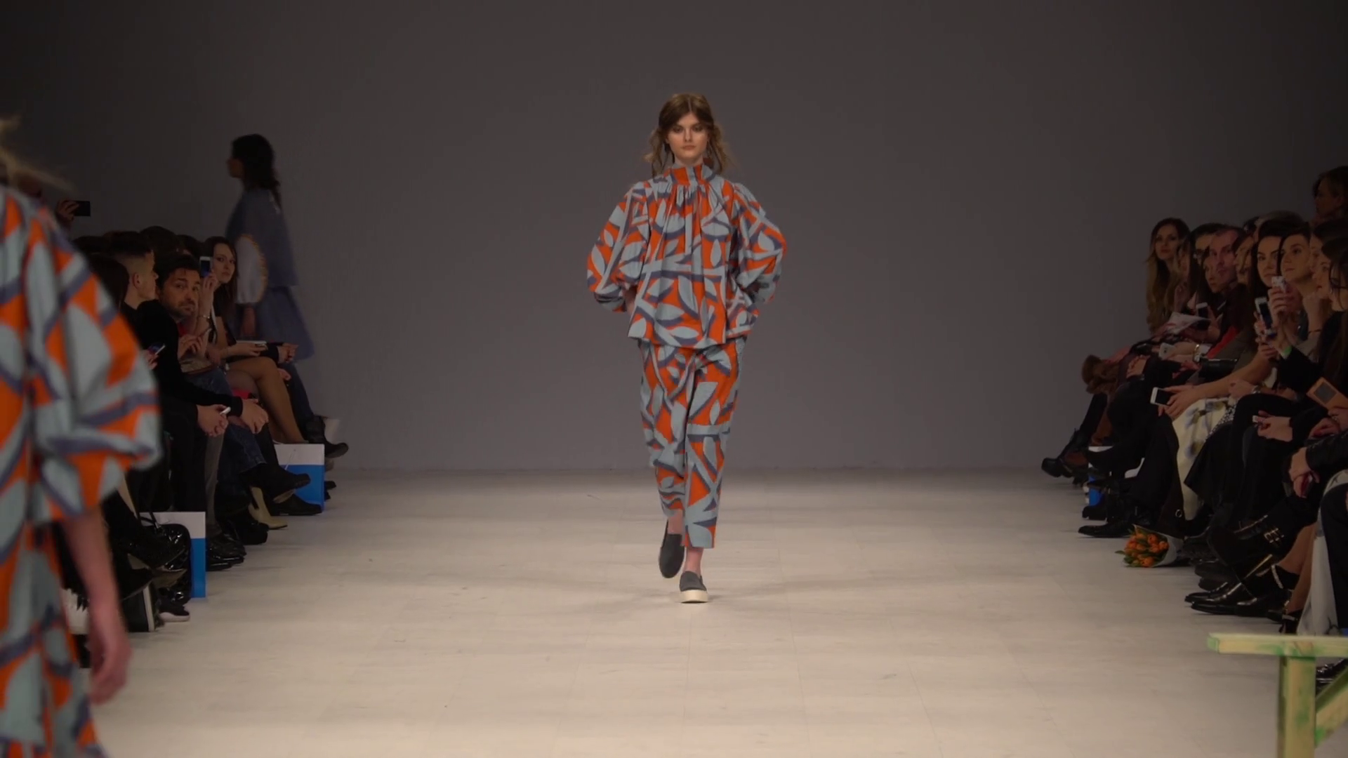 Ukraine Kyiv : Model Demonstrates Clothes At Stock Footage SBV ...