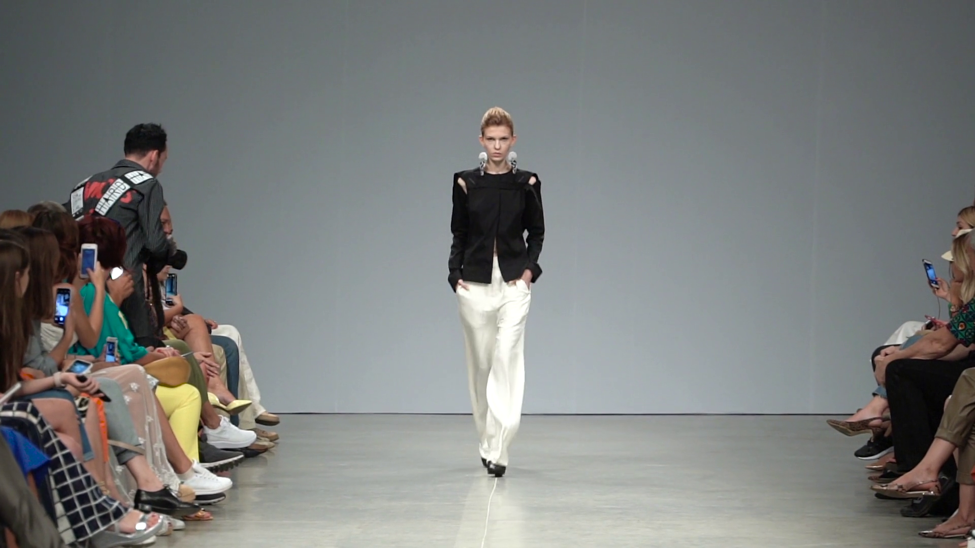 Ukraine Kyiv : Model Demonstrates Clothes At Stock Footage SBV ...