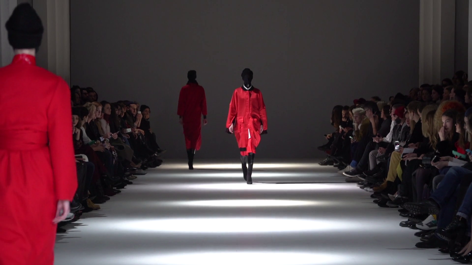 Model Demonstrates Clothes At Fashion Show Stock Footage SBV-346978485 ...