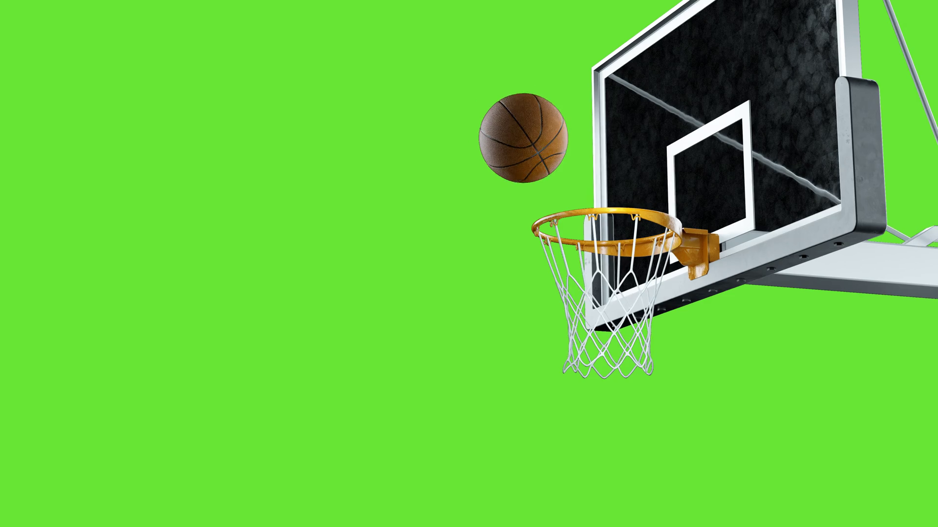 Basketball Hit Basket In Slow Motion On Stock Motion Graphics SBV ...