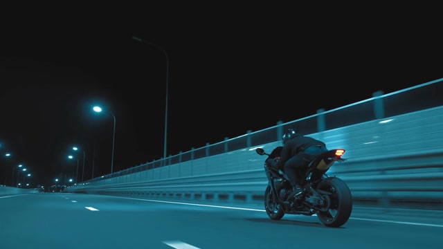 Motorcycle Night Ride Stock Footage: Royalty-Free Video Clips - Storyblocks