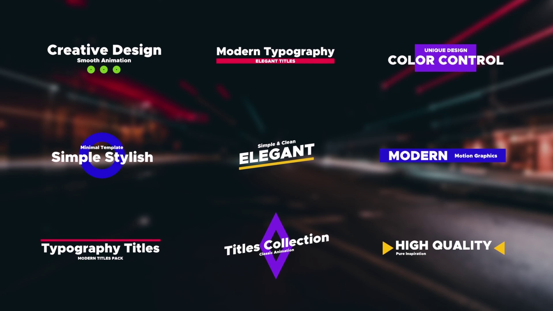 9 Creative Titles Template SBV-346436597 - Storyblocks