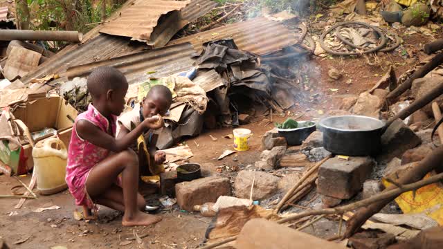 Extreme Poverty Africa Stock Footage Royalty Free Video Clips 3505