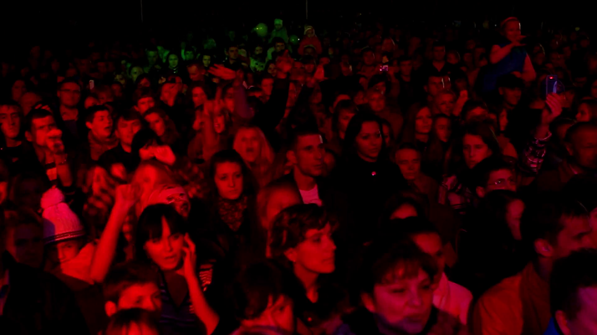 Crowd Dancing At Concert Of Favorite Band Stock Footage SBV-312571334 ...