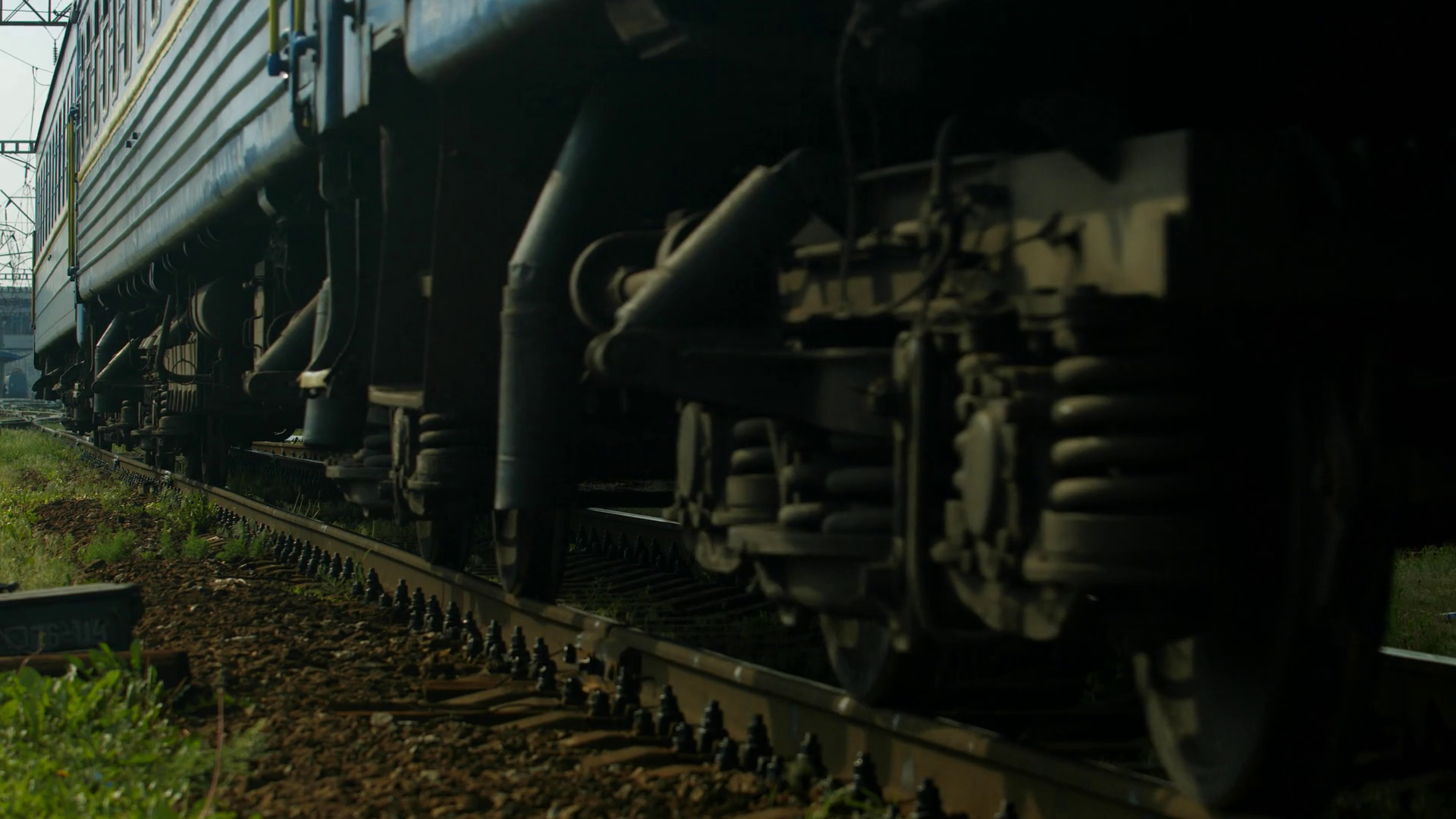 Movement Of Wheels Of Train Mechanism Of Stock Footage SBV-312334660 ...