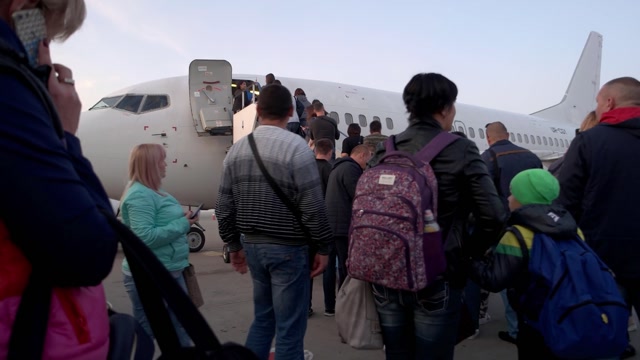 Boarding The Plane Stock Footage: Royalty-Free Video Clips - Storyblocks