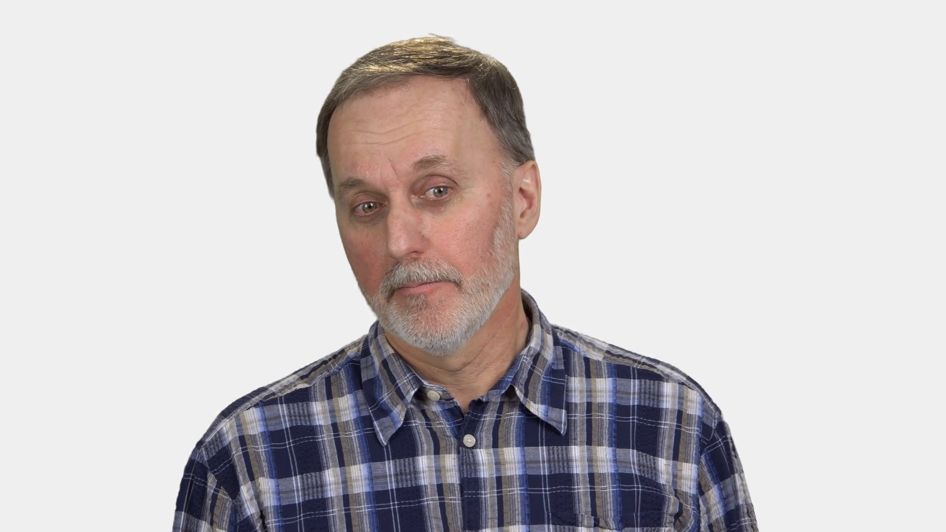 Portrait Of Senior Old Man Looking Curiously Stock Footage SBV ...