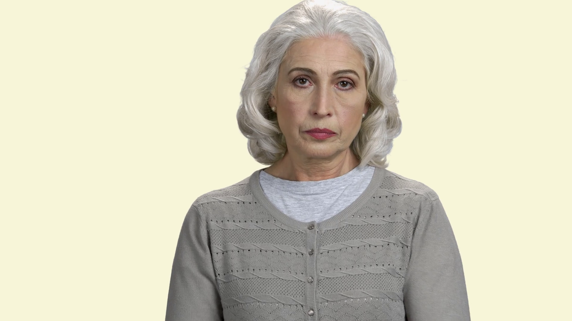 Angry Senior Woman Talking To Camera Stock Footage SBV-338965953 ...