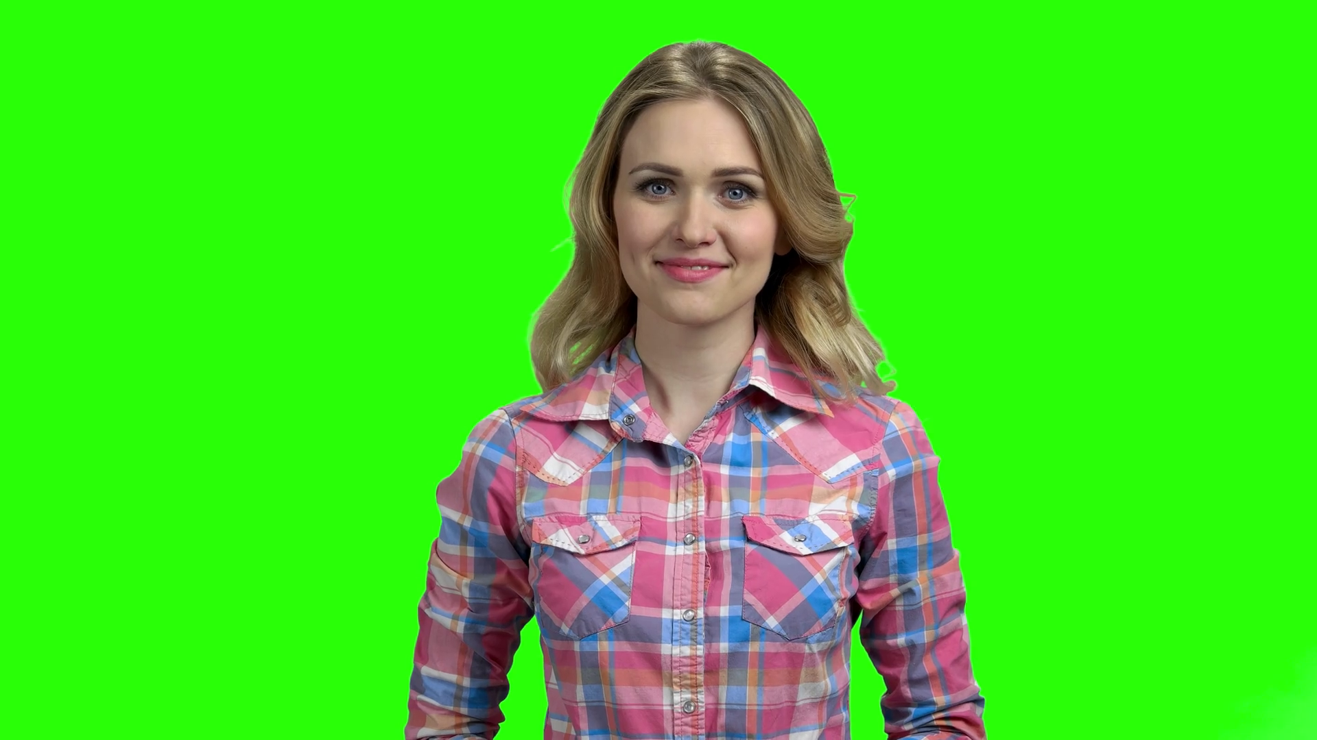 Delighted Woman Laughing On Green Screen Stock Footage SBV-333964021 ...