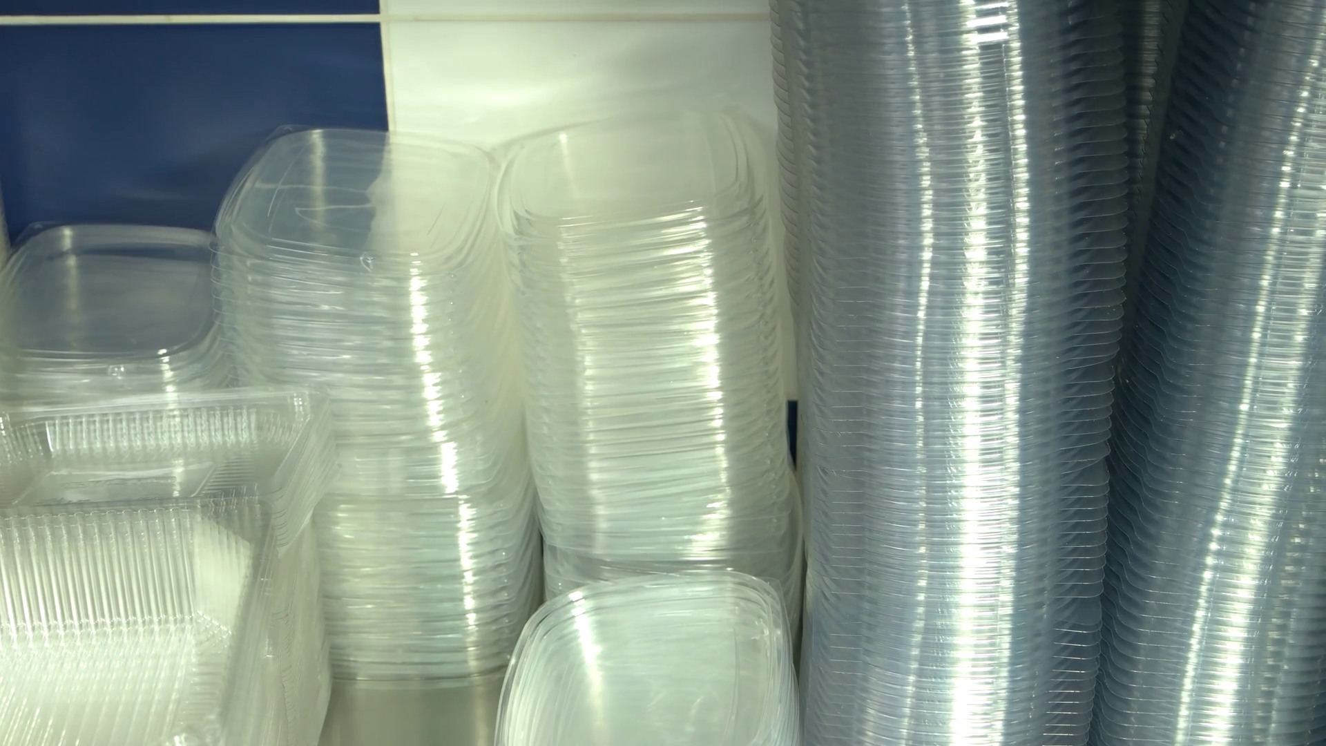 Clean Empty Plastic Boxes Close Up Stock Footage SBV-331518766 ...