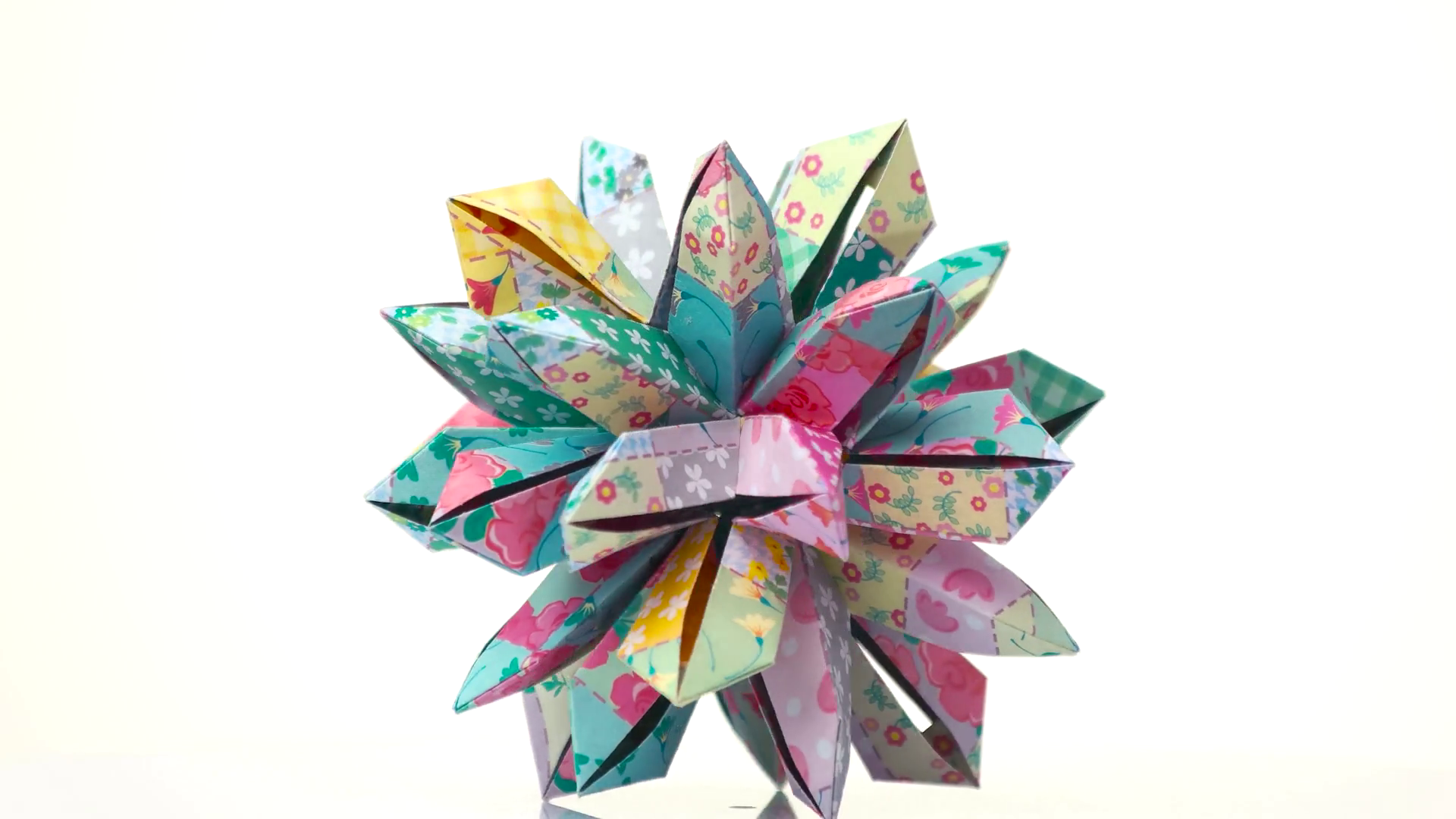 Colourful Decorated Origami Transforming Stock Footage SBV-325756734 ...