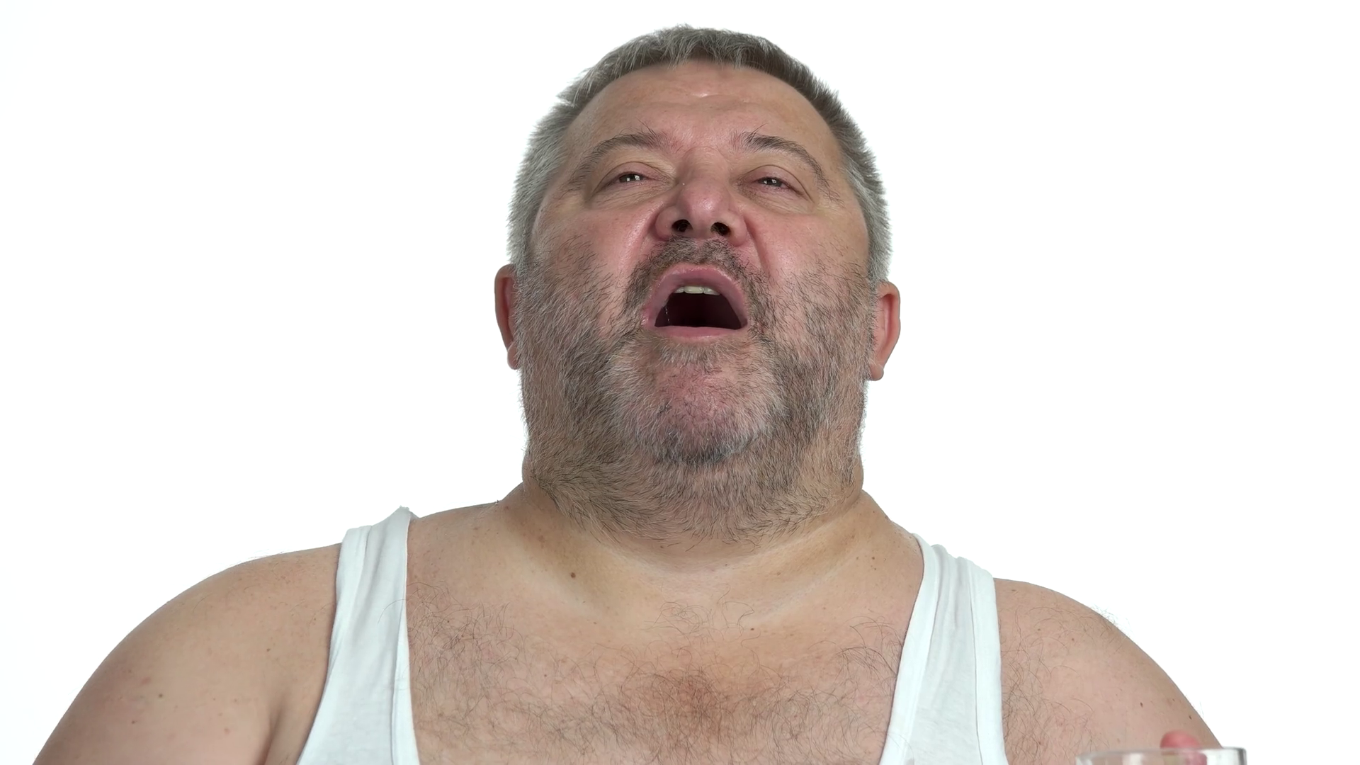 Delighted Overweight Man Drinking Beer Stock Footage SBV-337934816 ...