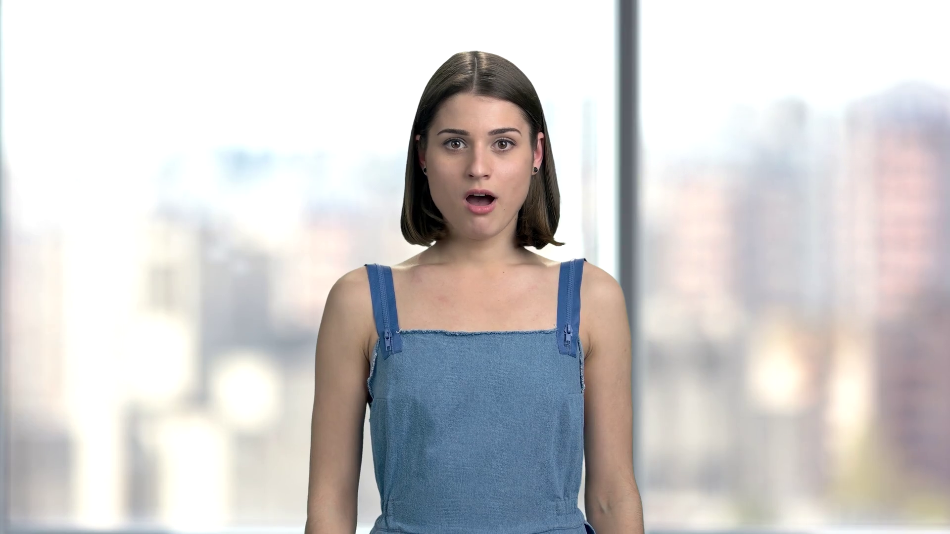 Triumphant Young Woman Celebrating Victory Stock Footage SBV-321913121 ...