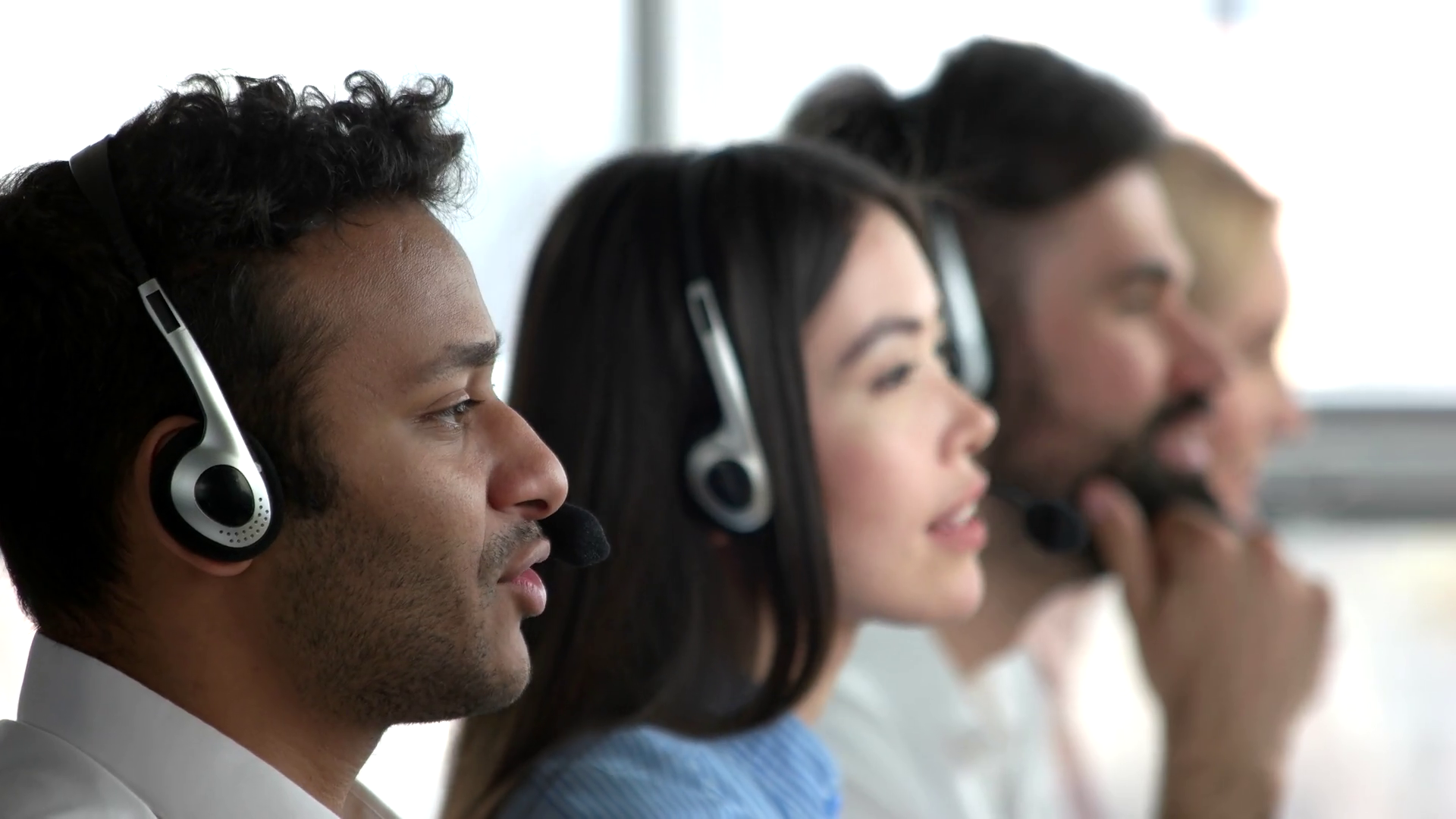 Indian Asian Dispatchers Working In Office Stock Footage SBV-323771514 ...