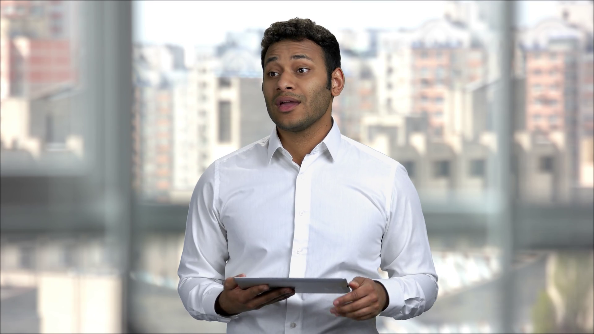 Asian Man Giving Presentation Speech In Stock Footage SBV-338283471 ...