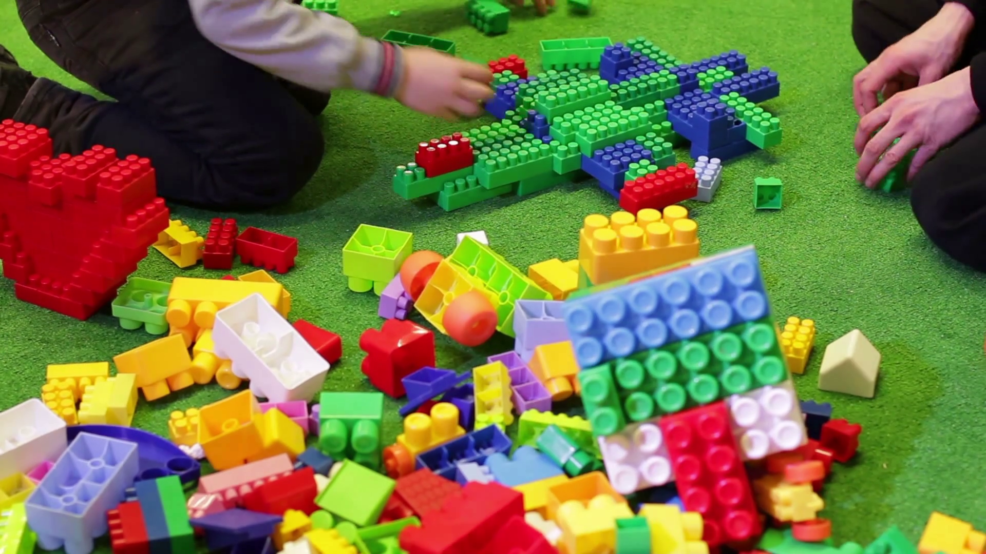 Kids Playing Constructor Children Playing Stock Footage SBV-318201679 ...