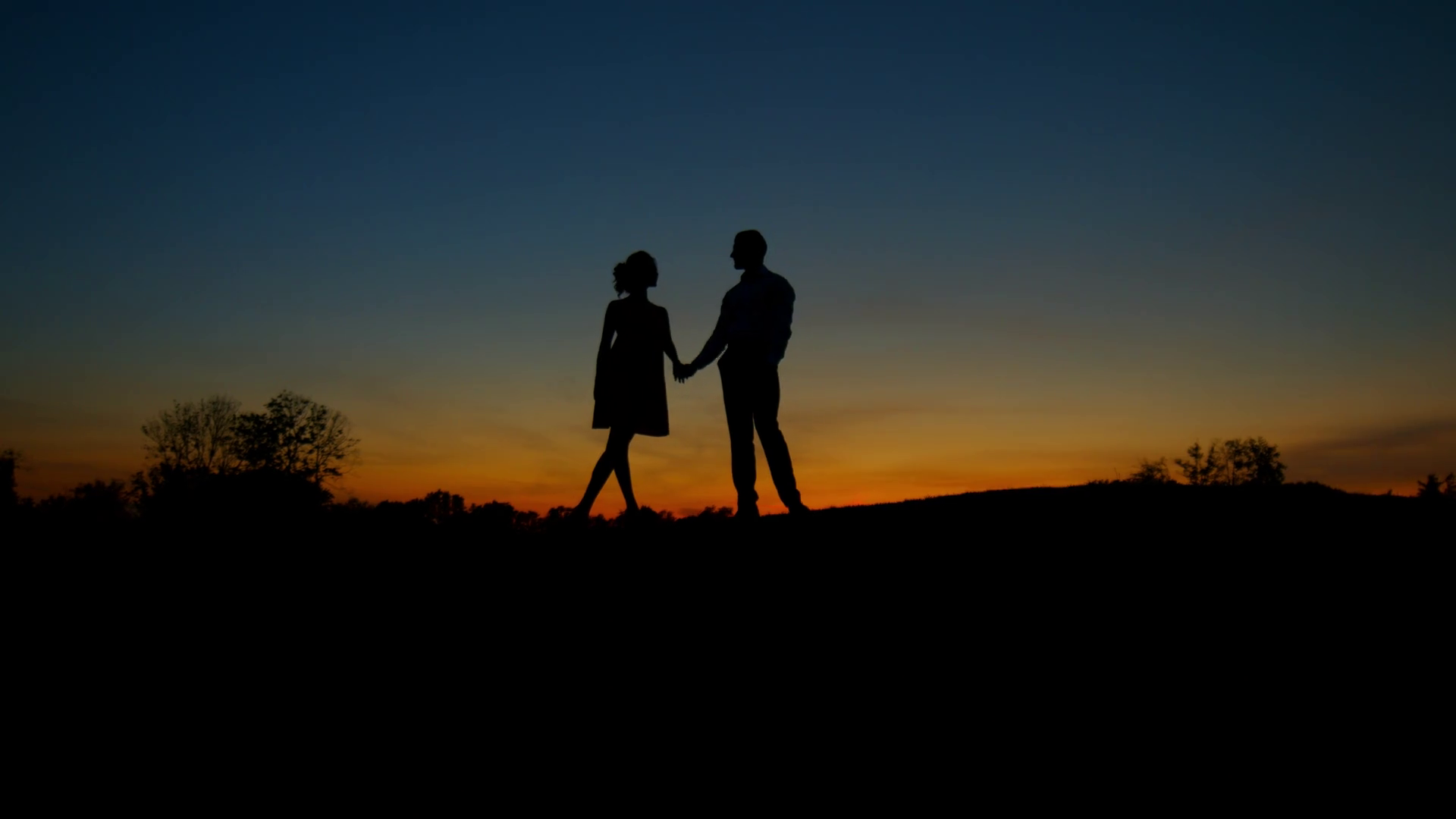 Sunset Romance: Couple Embracing Beauty Stock Footage SBV-318320114 ...