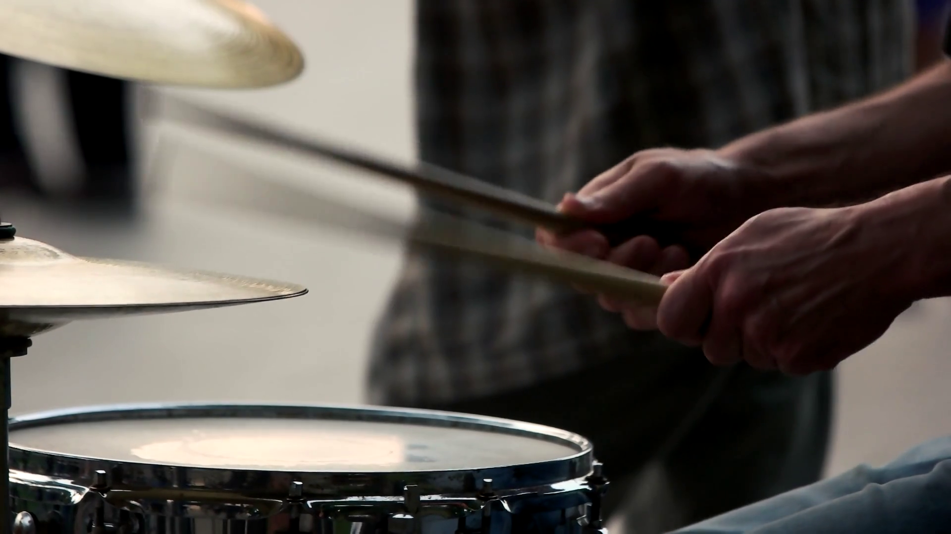 Male Musician Playing Drums Close Up Man Stock Footage SBV-327036617 ...