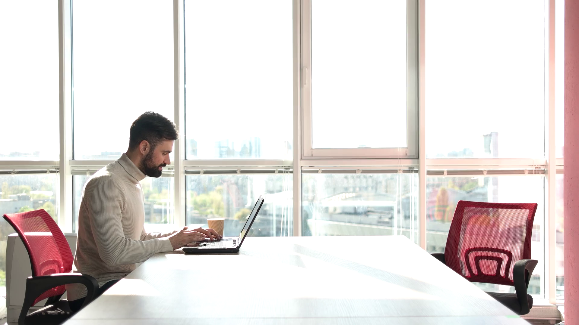 Man Coming To Workplace Starting To Work Stock Footage SBV-320838618 ...
