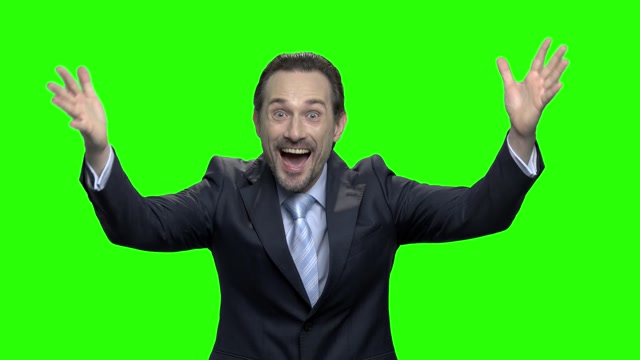 Man Shocked Green Screen Stock Footage: Royalty-Free Video Clips ...