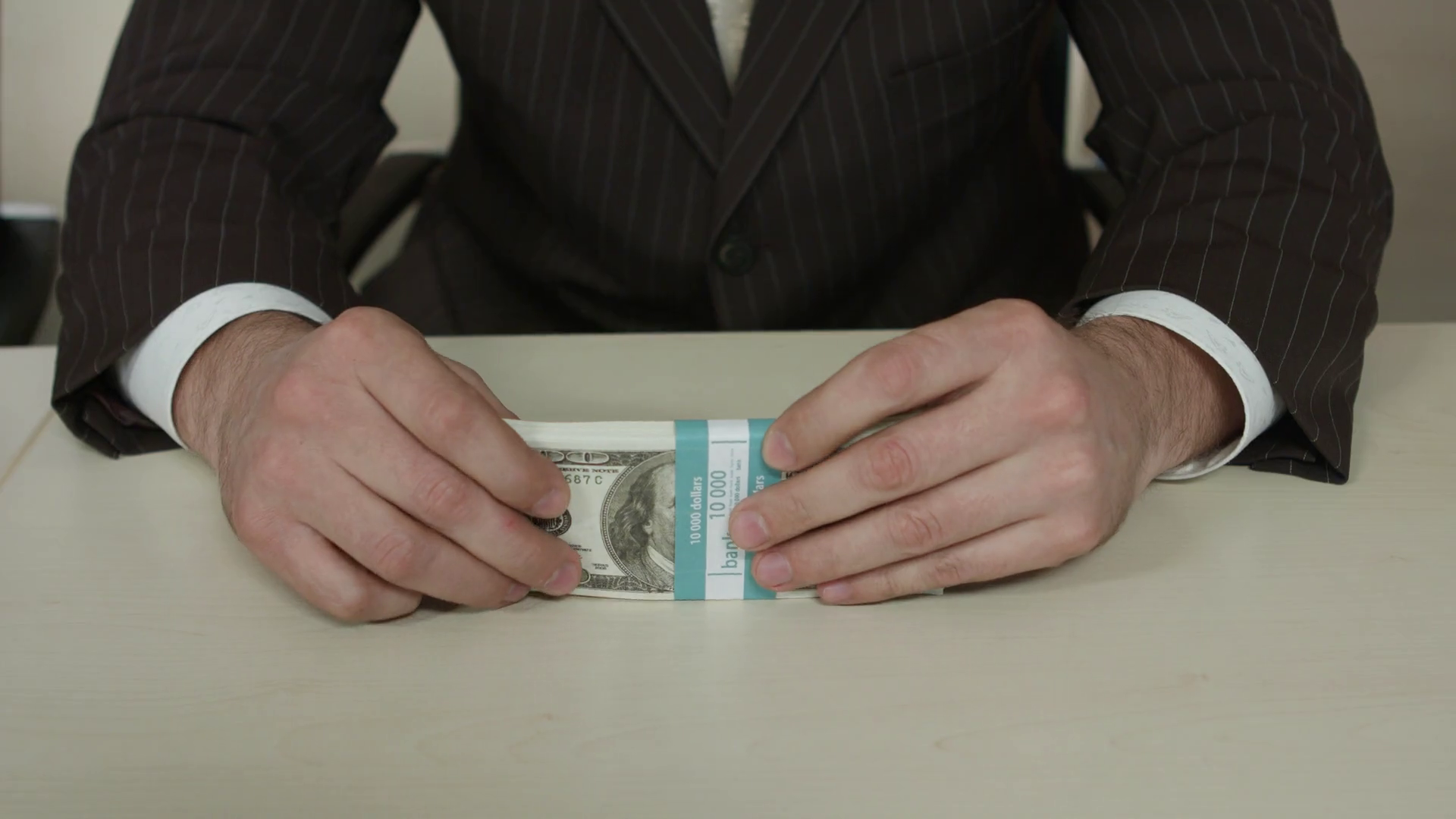 Men Divide Money Cynical People Larceny Stock Footage SBV-313206918 ...