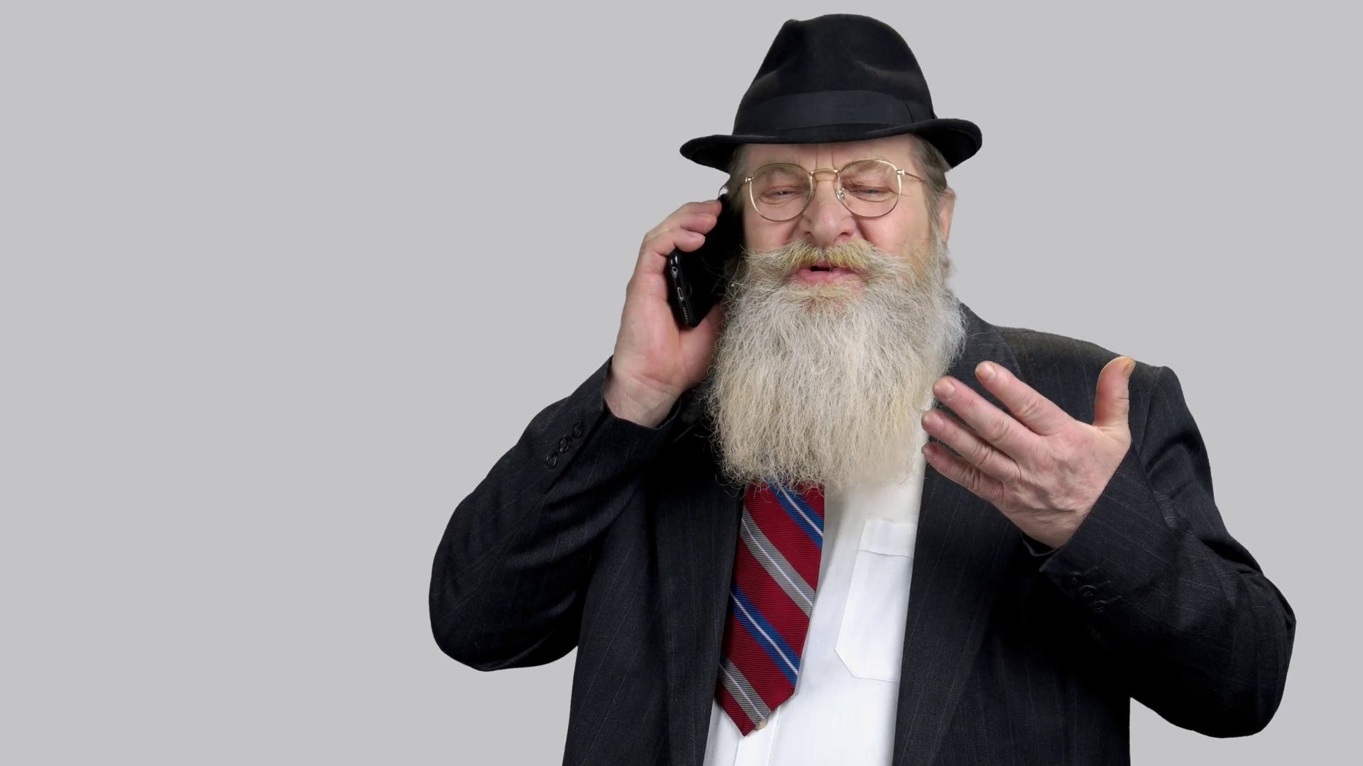 Old Man Having Business Conversation On Stock Footage SBV-338286126 ...